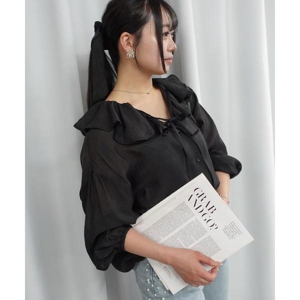 ZOZO問い合わせ番号:104770545ショップ:CORNERS，コーナーズブランド:Lots of Love，ロッツオブラブ，CORNERS，コーナーズ商品名:フリルカラーボリュームスリーブブラウスカテゴリ:トップス>シャツ/ブラ...