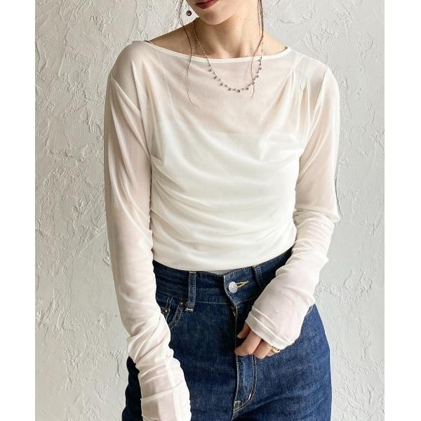 『タイムセール実施中』ZOZO問い合わせ番号:104770652ショップ:wears，ウェアーズブランド:She's Closet，シーズクローゼット商品名:長袖 オフショル シアードレープトップスカテゴリ:トップス>Tシャツ/カット...