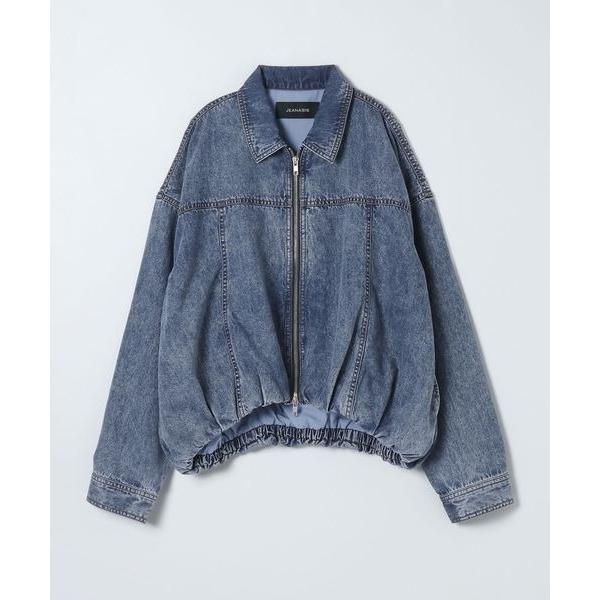 ZOZO問い合わせ番号:104771014ショップ:JEANASIS，ジーナシスブランド:JEANASIS，ジーナシス商品名:【WEB限定】デニムZIPバルーンブルゾン/653184カテゴリ:ジャケット/アウター>ブルゾンブランド品番...