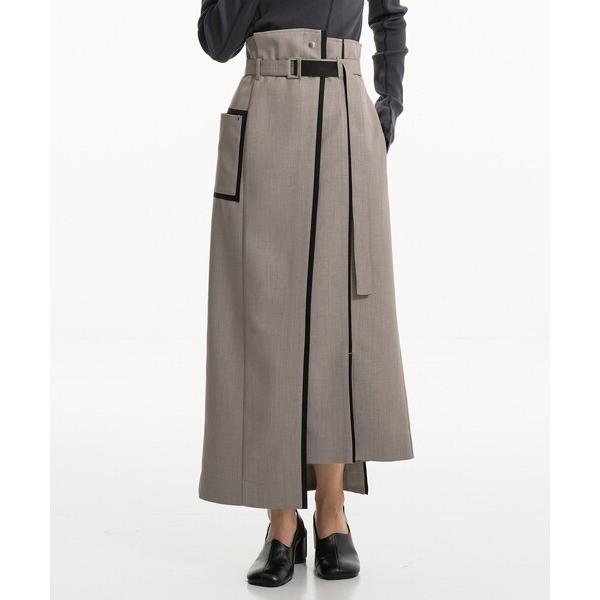 ZOZO問い合わせ番号:104771460ショップ:UNITED TOKYO，ユナイテッド トウキョウブランド:UNITED TOKYO，ユナイテッドトウキョウ商品名:【マルチ残りわずか！】バイカラーアシメタイトスカート｜ウォッシャブル/オ...