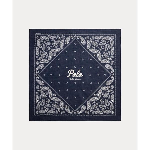 ZOZO問い合わせ番号:104807169ショップ:POLO RALPH LAUREN，ポロ ラルフ ローレンブランド:POLO RALPH LAUREN，ポロ ラルフ ローレン商品名:ロゴ ペイズリー コットン バンダナカテゴリ:財布/小...