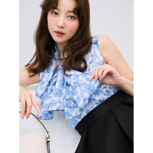 ZOZO問い合わせ番号:104807199ショップ:FRAY I.D，フレイ アイディーブランド:FRAY I.D，フレイアイディー商品名:【LIBERTY×FRAY I.D】ボウタイブラウスカテゴリ:トップス>シャツ/ブラウスブラン...