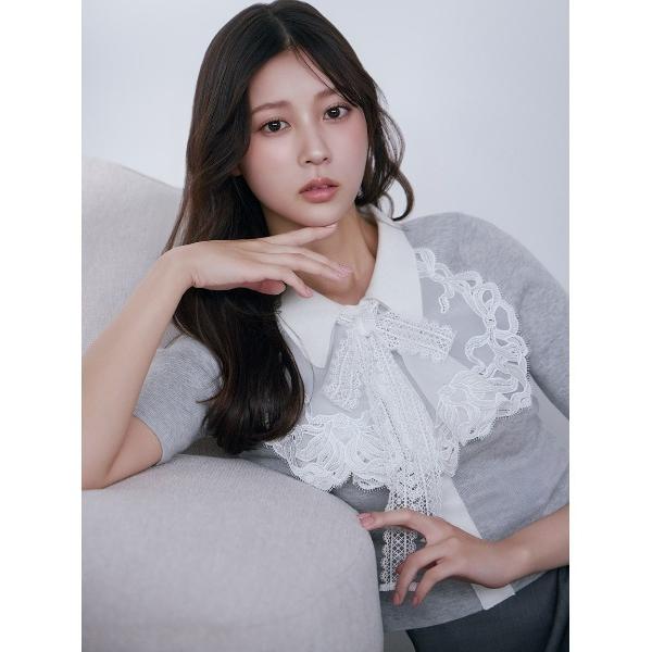 ZOZO問い合わせ番号:104807249ショップ:SNIDEL，スナイデルブランド:SNIDEL，スナイデル商品名:エンブロイダリーカラードッキングニットカテゴリ:トップス>ニット/セーターブランド品番:SWNT261080素材:本...