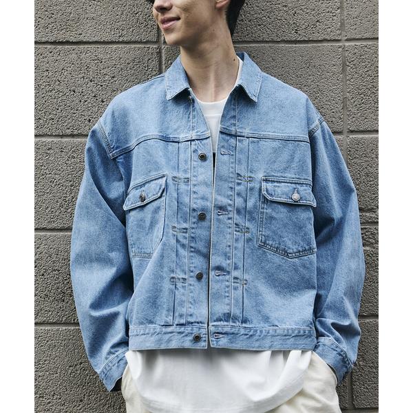 『タイムセール実施中』ZOZO問い合わせ番号:104807694ショップ:FREAK'S STORE，フリークスストアブランド:FREAK'S STORE，フリークスストア商品名:ショート丈 リラックス デニムトラッカージャケット/Gジャン...