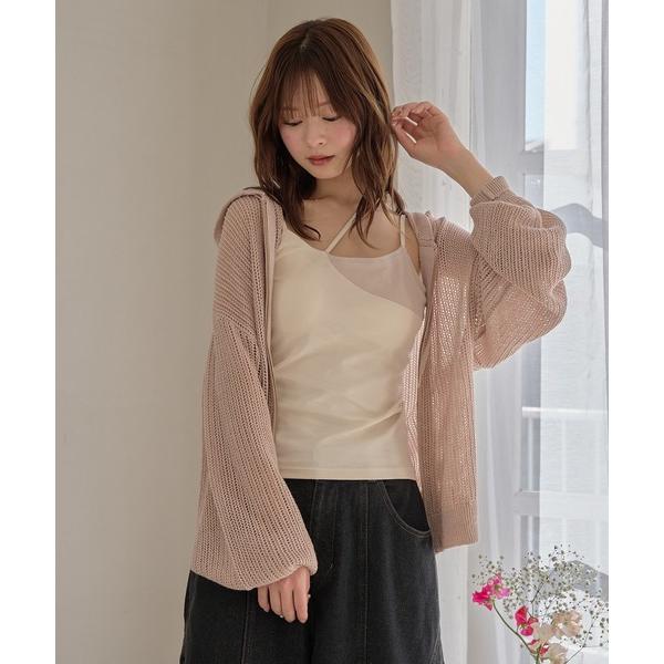 ZOZO問い合わせ番号:104807819ショップ:mideal，マイディールブランド:mideal，マイディール商品名:layered style cross design camisole / レイヤードスタイルクロスデザインキャミソー...