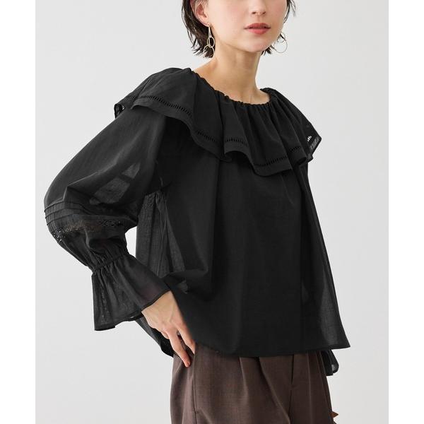 ZOZO問い合わせ番号:104808144ショップ:ROPE' PICNIC，ロぺピクニックブランド:ROPE' PICNIC，ロペピクニック商品名:お着軽シャツシリーズ コットンボイルレース使いオフショルブラウス/接触冷感・通気性カテゴリ...