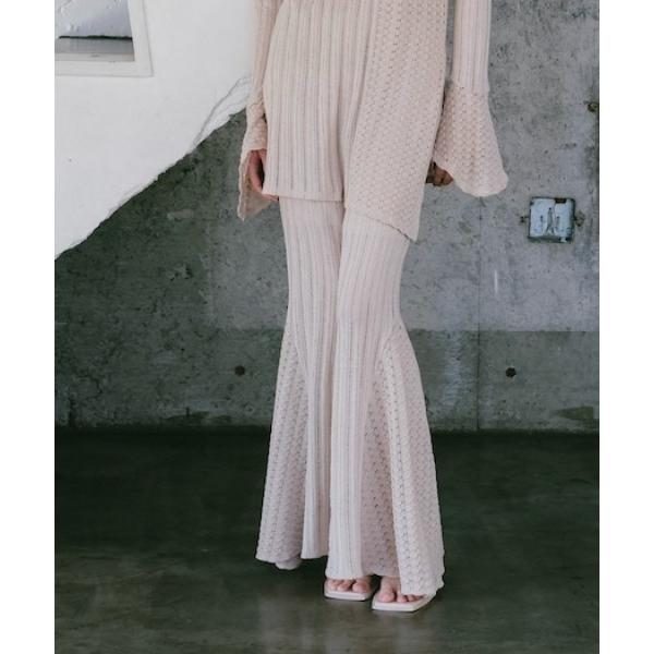 ZOZO問い合わせ番号:104808155ショップ:MARTE，マルテブランド:Ruh Dhan，ルーダン商品名:Lace Paneled Flare Pantsカテゴリ:パンツ>その他パンツブランド品番:RD-PT003-26-01...