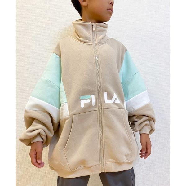 『セール実施中』参考価格：4，290円発売時期：2023年10月コンディション：B（目立つ使用感なし）使用感が少ない、または気にならないアイテム全体的：毛玉参考商品名：FILA /フィラ  キッズT/C裏起毛配色ジップアップスウェット参考品...