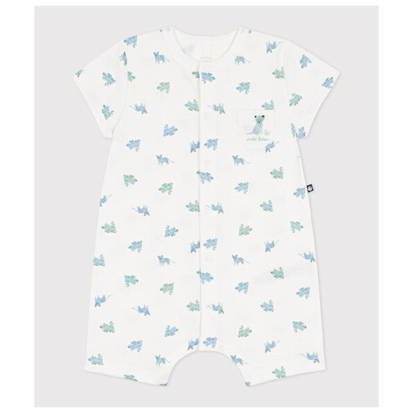 ※このアイテムは返品・交換対象外商品です。ZOZO問い合わせ番号:104843601ショップ:PETIT BATEAU，プチバトーブランド:PETIT BATEAU，プチバトー商品名:アニマルプリントショートロンパースカテゴリ:ママ＆ベビー...