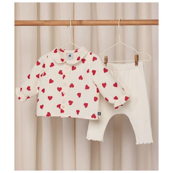『セール実施中』ZOZO問い合わせ番号:104843624ショップ:PETIT BATEAU，プチバトーブランド:PETIT BATEAU，プチバトー商品名:ハートプリント ベビー２点セットカテゴリ:トップス>シャツ/ブラウスブランド...