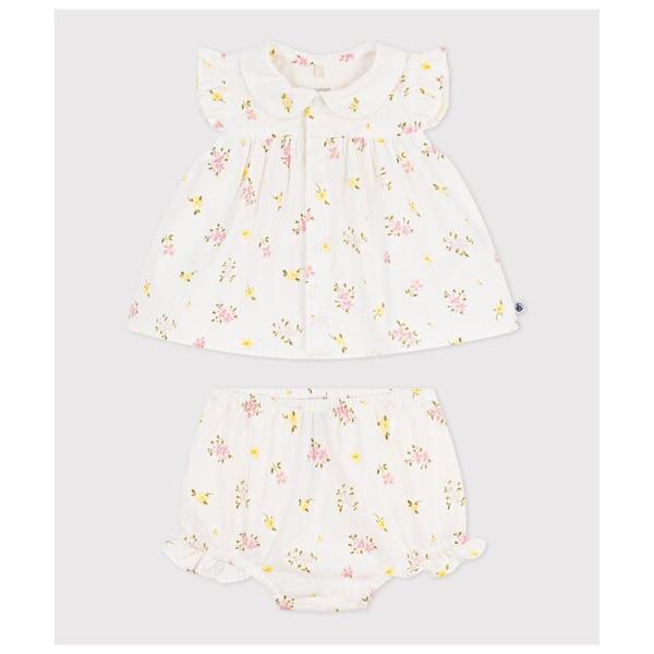 『セール実施中』ZOZO問い合わせ番号:104843626ショップ:PETIT BATEAU，プチバトーブランド:PETIT BATEAU，プチバトー商品名:フラワープリント ベビー２点セットカテゴリ:トップス>シャツ/ブラウスブラン...