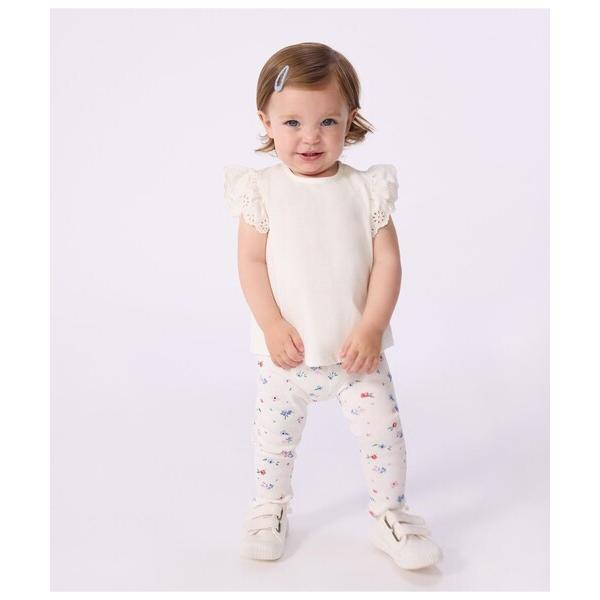 ZOZO問い合わせ番号:104843635ショップ:PETIT BATEAU，プチバトーブランド:PETIT BATEAU，プチバトー商品名:フリル袖Ｔシャツカテゴリ:トップス>Tシャツ/カットソーブランド品番:A0F92素材:100...