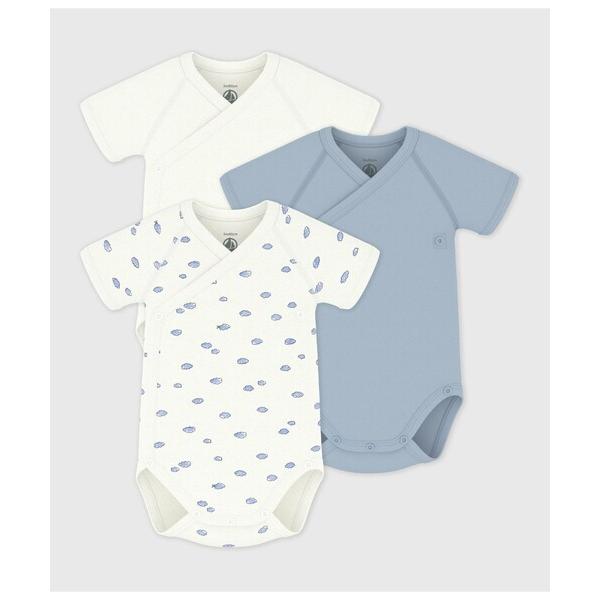 ※このアイテムは返品・交換対象外商品です。ZOZO問い合わせ番号:104843643ショップ:PETIT BATEAU，プチバトーブランド:PETIT BATEAU，プチバトー商品名:プリント半袖あわせボディ３枚組カテゴリ:ママ＆ベビー&g...