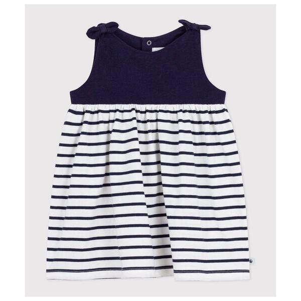 『セール実施中』ZOZO問い合わせ番号:104843652ショップ:PETIT BATEAU，プチバトーブランド:PETIT BATEAU，プチバトー商品名:ノースリーブボーダーワンピースカテゴリ:ワンピース/ドレス>ワンピースブラン...