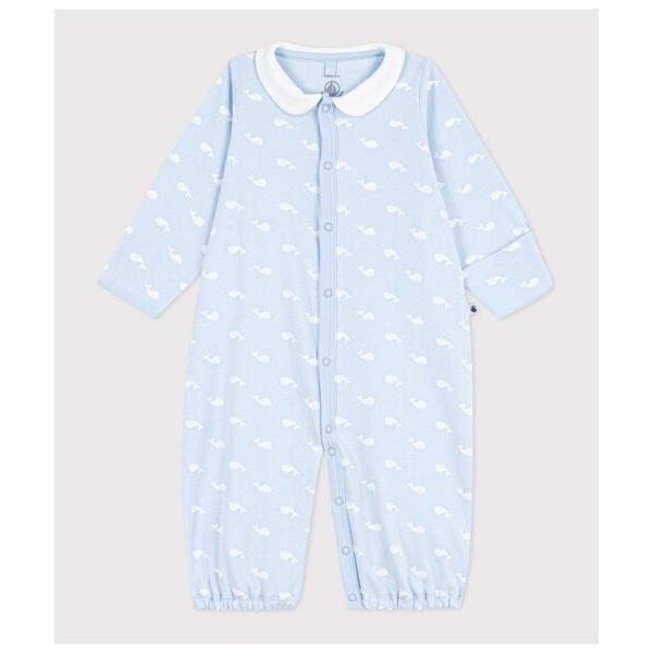 ※このアイテムは返品・交換対象外商品です。ZOZO問い合わせ番号:104843659ショップ:PETIT BATEAU，プチバトーブランド:PETIT BATEAU，プチバトー商品名:クジラプリント２ウェイロンパースカテゴリ:ママ＆ベビー&...