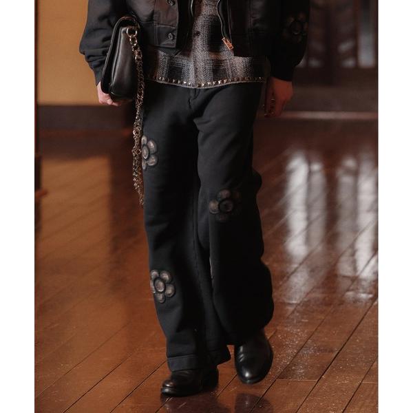 ZOZO問い合わせ番号:104843768ショップ:ANLIO，アンリオブランド:amok，アモク商品名:3D FLOWER PANTSカテゴリ:パンツ>スウェットパンツブランド品番:262064素材:コットン100%、別布コットン1...