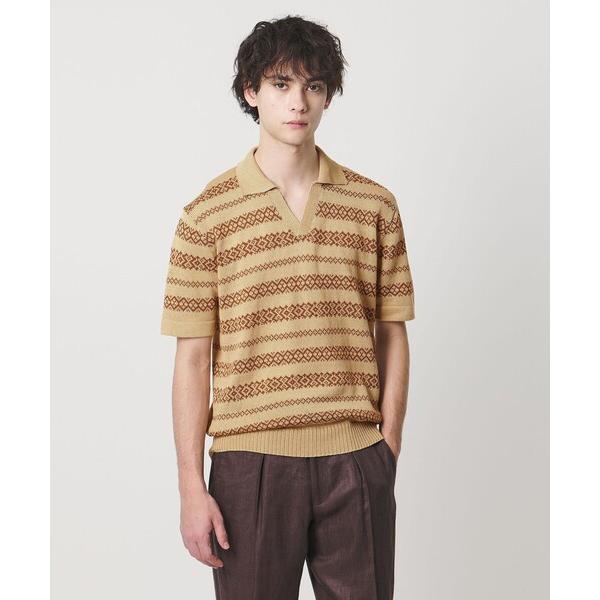 ZOZO問い合わせ番号:104879184ショップ:UNITED ARROWS，ユナイテッドアローズブランド:UNITED ARROWS，ユナイテッドアローズ商品名:＜RAFFA MOLINA＞エスニック ボーダー スキッパー ニットカテゴ...
