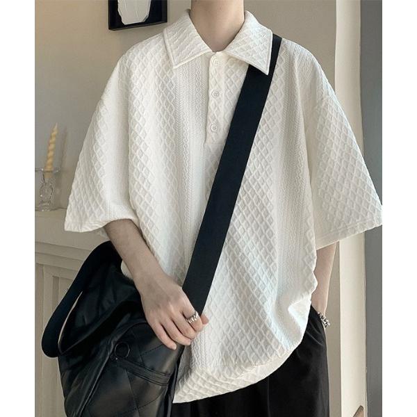 『セール実施中』ZOZO問い合わせ番号:104880031ショップ:Teem Store，チームストアブランド:link lot，リンクロット商品名:【26春夏新作】立体編みデザインビッグシルエットポロシャツカテゴリ:トップス>ポロシ...