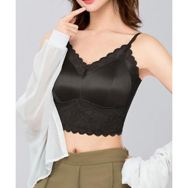 ZOZO問い合わせ番号:104880455ショップ:Ada.，エイダブランド:shoppinggo，ショッピングゴー商品名:キャミソール レース付き ショート丈 ブラトップ レディース トップス 下着カテゴリ:トップス>キャミソールブ...