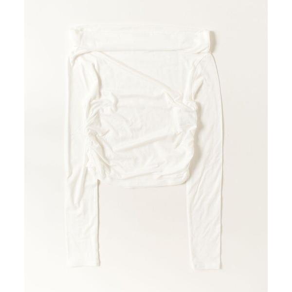 ZOZO問い合わせ番号:104916369ショップ:FIGURE，フィギュアブランド:CLANE，クラネ，FIGURE，フィギュア商品名:DRAPED OFF SHOULDER SOFT CUT Tカテゴリ:トップス>Tシャツ/カット...