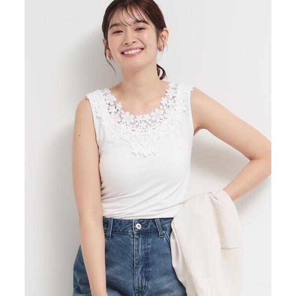 ZOZO問い合わせ番号:104916507ショップ:THE SHOP TK，ザ ショップ ティーケーブランド:THE SHOP TK ，ザ ショップ ティーケー 商品名:モチーフレースタンクカテゴリ:トップス>タンクトップブランド品番...