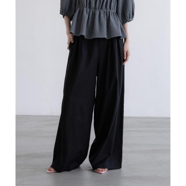 ZOZO問い合わせ番号:104917254ショップ:LOWRYS FARM，ローリーズファームブランド:LOWRYS FARM，ローリーズファーム商品名:【接触冷感・UVカット】ソフリネンワイドパンツ 621564カテゴリ:パンツ>ス...