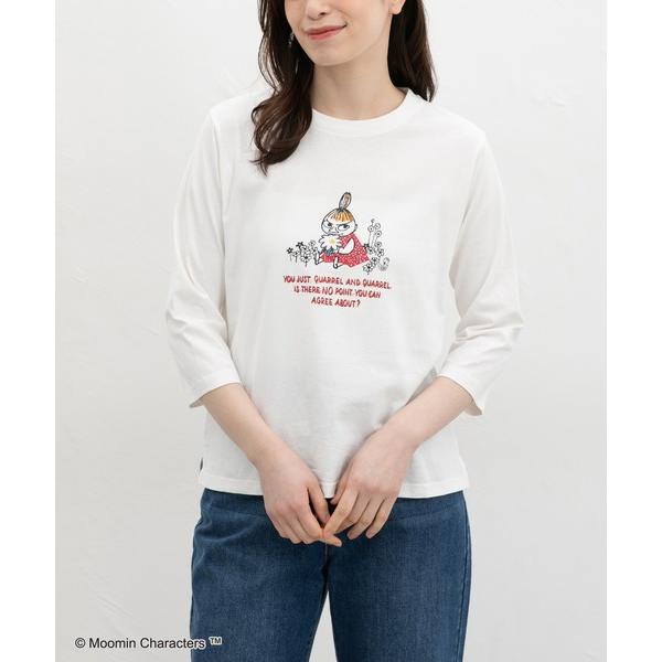 『タイムセール実施中』ZOZO問い合わせ番号:104917490ショップ:Honeys，ハニーズブランド:Honeys，ハニーズ，CINEMA CLUB，シネマクラブ商品名:【ＵＶカット】ムーミン／７分袖Ｔシャツカテゴリ:トップス>T...