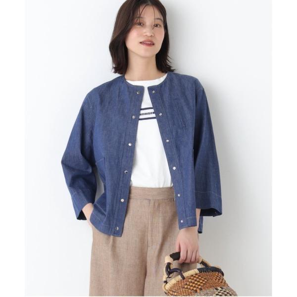 ZOZO問い合わせ番号:104917630ショップ:human woman，ヒューマンウーマンブランド:human woman，ヒューマンウーマン商品名:◆【ウォッシャブル】綿麻ライトオンスデニムブルゾンカテゴリ:ジャケット/アウター&gt...