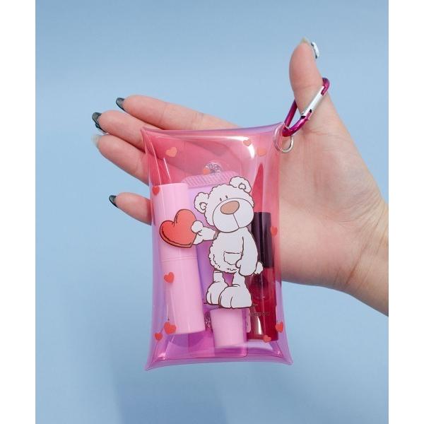 ZOZO問い合わせ番号:104917743ショップ:entre square，アントレスクエアブランド:nici，ニキ商品名:NICI(ニキ）/NICI カラビナ付きマルチポーチ Love Bear 1カテゴリ:雑貨/ホビー>ステーシ...