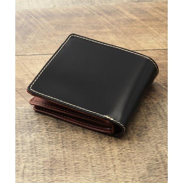 ZOZO問い合わせ番号:104918967ショップ:Rora，ローラブランド:BACKYARD FAMILY，バックヤードファミリー商品名:BEAMZSQUARE ブラックダイヤ馬革二つ折り財布カテゴリ:財布/小物>財布ブランド品番:...