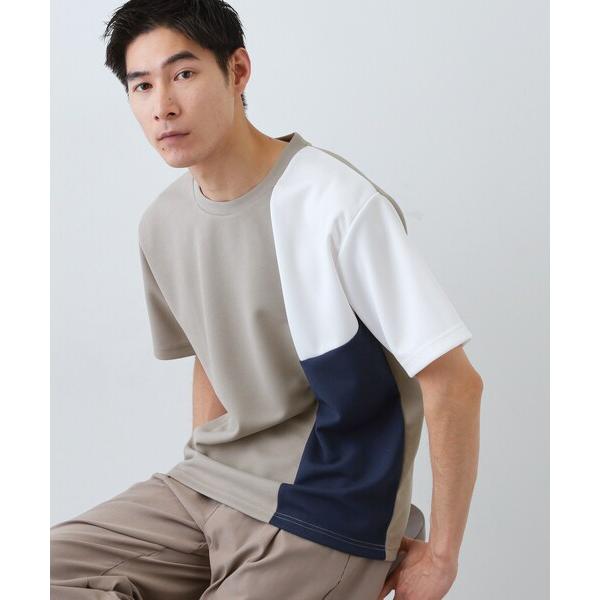 ZOZO問い合わせ番号:104918970ショップ:THE SHOP TK，ザ ショップ ティーケーブランド:THE SHOP TK ，ザ ショップ ティーケー 商品名:【Blocks】切替Tシャツカテゴリ:トップス>Tシャツ/カット...