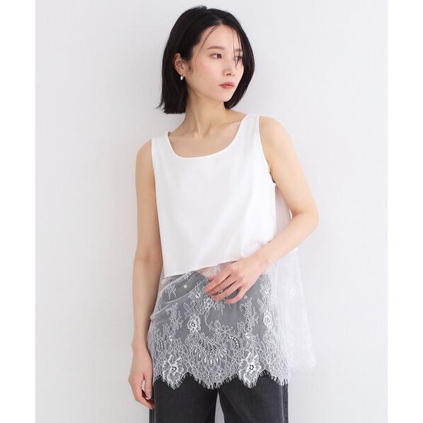 ZOZO問い合わせ番号:104919042ショップ:OPAQUE.CLIP，オペークドットクリップブランド:OPAQUE.CLIP，オペークドットクリップ商品名:裾レースタンクトップ【洗濯機OK】カテゴリ:トップス>タンクトップブラン...