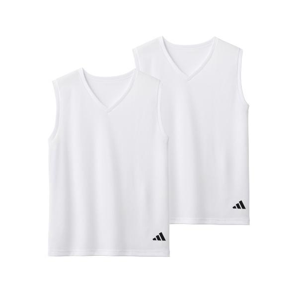 『タイムセール実施中』※このアイテムは返品・交換対象外商品です。ZOZO問い合わせ番号:104919499ショップ:GUNZE，グンゼブランド:adidas，アディダス商品名:adidas/アディダス Vネックスリーブレス ワンポイントロゴ...