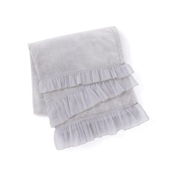 ZOZO問い合わせ番号:104955438ショップ:Francfranc，フランフランブランド:Francfranc，フランフラン商品名:なめらか フリル スロー（ひざ掛け） 1700×1300 グレー ふわふわ マイクロファイバーカテゴリ...