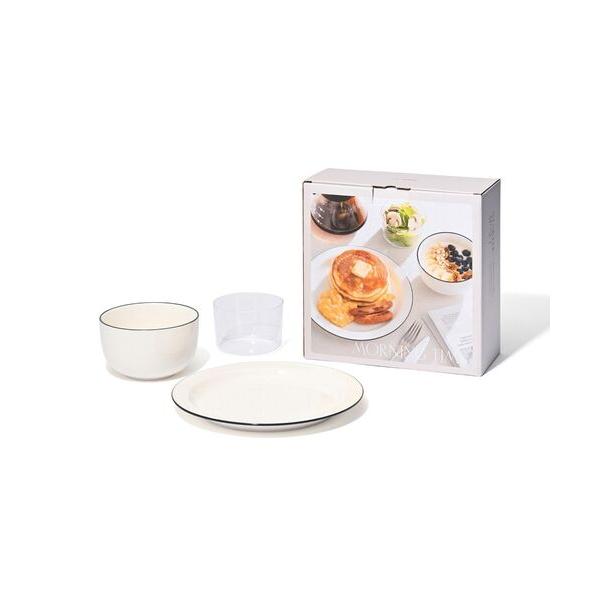 『セール実施中』ZOZO問い合わせ番号:104955470ショップ:Francfranc，フランフランブランド:Francfranc，フランフラン商品名:スターター3点セット モーニングタイム ホワイト 食器 レンジ対応 食洗機対応 皿カテ...