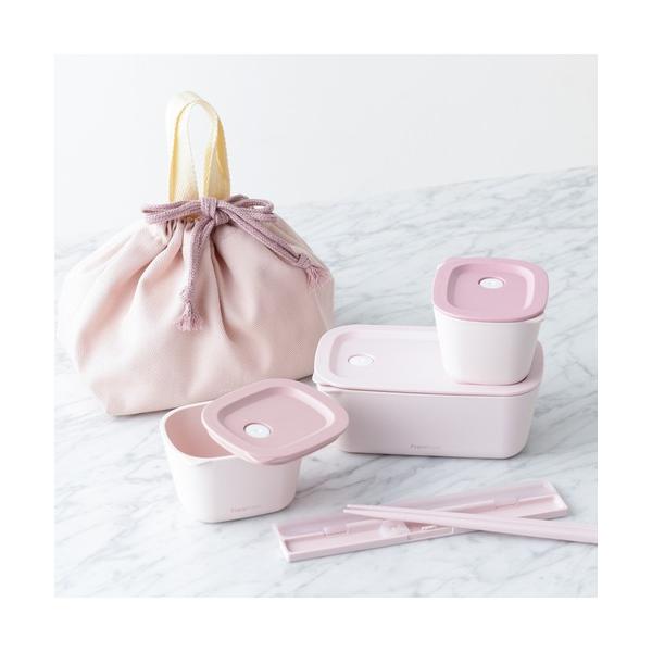 ZOZO問い合わせ番号:104955497ショップ:Francfranc，フランフランブランド:Francfranc，フランフラン商品名:ランチボックス コンプリート5点セット ピンク 弁当箱 箸 箸入れ 巾着付きカテゴリ:食器/キッチン&...