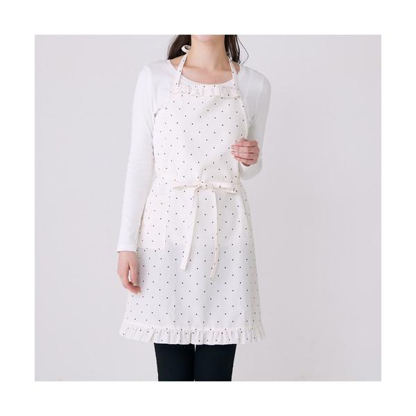 ZOZO問い合わせ番号:104955520ショップ:Francfranc，フランフランブランド:Francfranc，フランフラン商品名:ドットフリル フルエプロン アイボリーカテゴリ:食器/キッチン>エプロンブランド品番:11040...