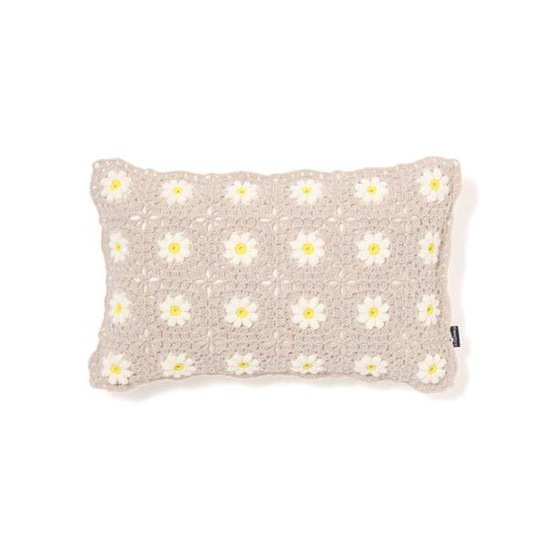 ZOZO問い合わせ番号:104955543ショップ:Francfranc，フランフランブランド:Francfranc，フランフラン商品名:クロシェフラワー クッションカバー 400×250 ベージュ（B-045）カテゴリ:インテリア>...