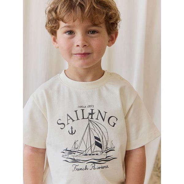 ZOZO問い合わせ番号:104956285ショップ:JAMIE KAY，ジェイミーケイブランド:JAMIE KAY，ジェイミーケイ商品名:プリントTシャツ French Riviera Eclipse／オーガニックコットンカテゴリ:トップス...