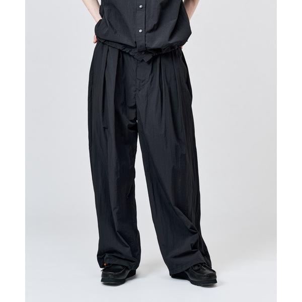 ZOZO問い合わせ番号:104956970ショップ:epnok，エプノックブランド:WETTEMPT，ウィテンプト商品名:NYLON BICOLOR 2TUCK DRAWSTRING PANTS / ナイロンバイカラーツータックドローコード...