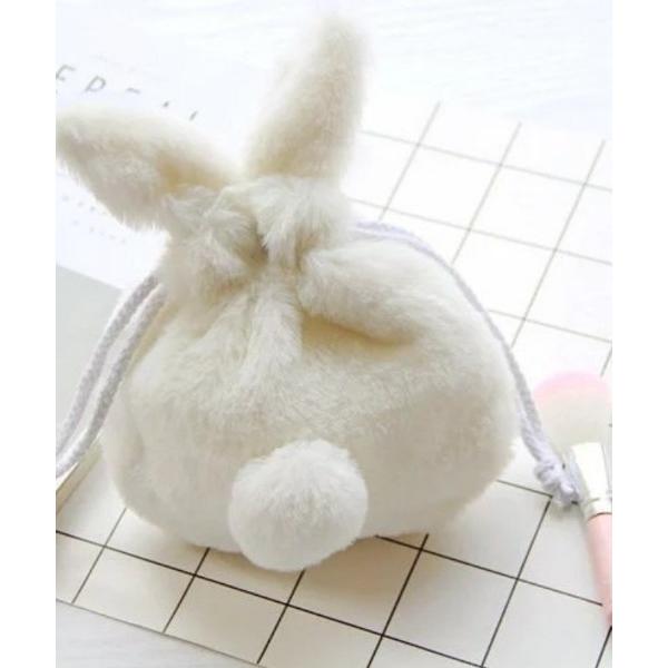 ZOZO問い合わせ番号:104957967ショップ:TONE，トーンブランド:TONE SELECT GOODS，トーンセレクトグッズ商品名:【urge select】ふわふわ うさぎ 巾着ポーチカテゴリ:財布/小物>ポーチブランド品...