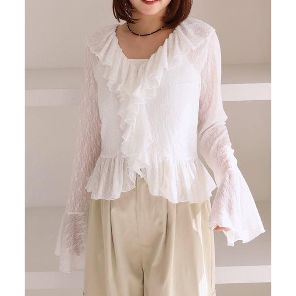 ZOZO問い合わせ番号:104958149ショップ:archives，アルシーヴブランド:archives，アルシーヴ商品名:カットレースラッフルフリルＴＯＰＳカテゴリ:トップス>シャツ/ブラウスブランド品番:261-150-195-...