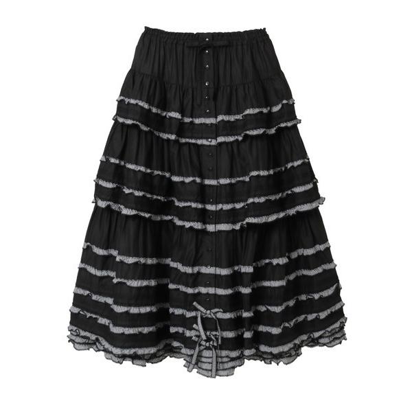 ZOZO問い合わせ番号:104958264ショップ:PINK HOUSE，ピンクハウスブランド:PINK HOUSE，ピンクハウス商品名:ギンガムフリル使いローンスカートカテゴリ:スカート>スカートブランド品番:A2161FSY306...