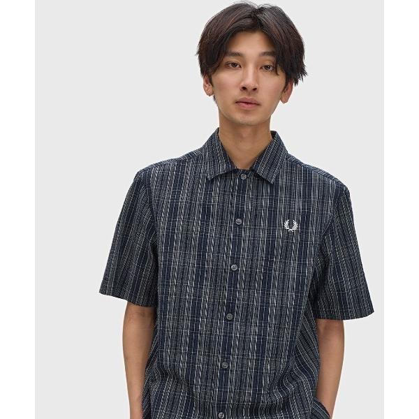 ZOZO問い合わせ番号:104958503ショップ:FRED PERRY，フレッドペリーブランド:FRED PERRY，フレッドペリー商品名:Seersucker Check Shirt／シアサッカーチェックシャツカテゴリ:トップス>...