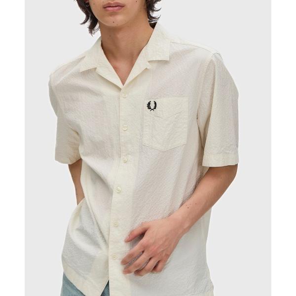 ZOZO問い合わせ番号:104958505ショップ:FRED PERRY，フレッドペリーブランド:FRED PERRY，フレッドペリー商品名:Seersucker Revere Collar Shirt／シアサッカーオープンカラーシャツカテ...