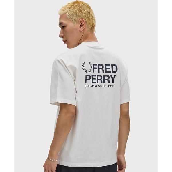 ZOZO問い合わせ番号:104958513ショップ:FRED PERRY，フレッドペリーブランド:FRED PERRY，フレッドペリー商品名:Back Print Fred Perry Text T-Shirt／バックプリントテキストTシャ...