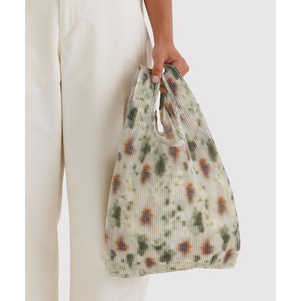 ZOZO問い合わせ番号:104959194ショップ:Global Forme Concrete，グローバルフォルムコンクリートブランド:BAGGU，バグー商品名:PLEATED BAGGU アブストラクトフラワーカテゴリ:バッグ>エコ...