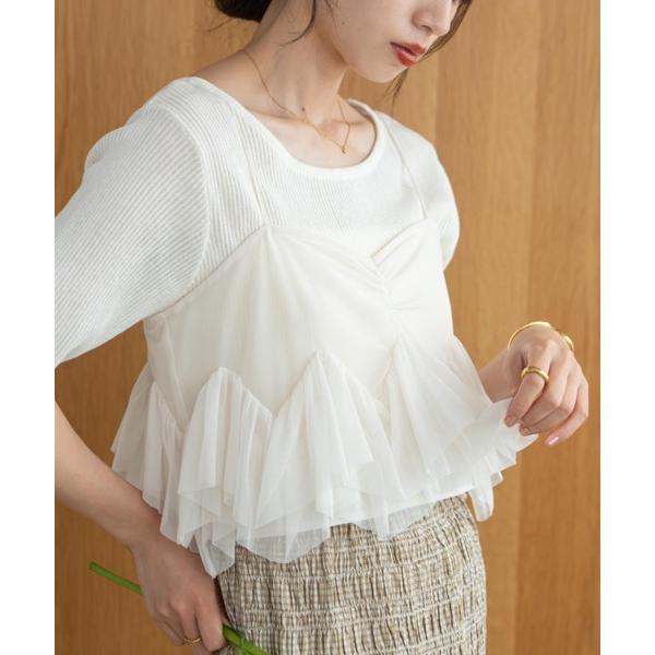 ZOZO問い合わせ番号:104959584ショップ:hinari，ヒナリブランド:hinari，ヒナリ商品名:チュールフリルビスチェカテゴリ:トップス>その他トップスブランド品番:HN00000101素材:チュール部分:ポリエステル ...