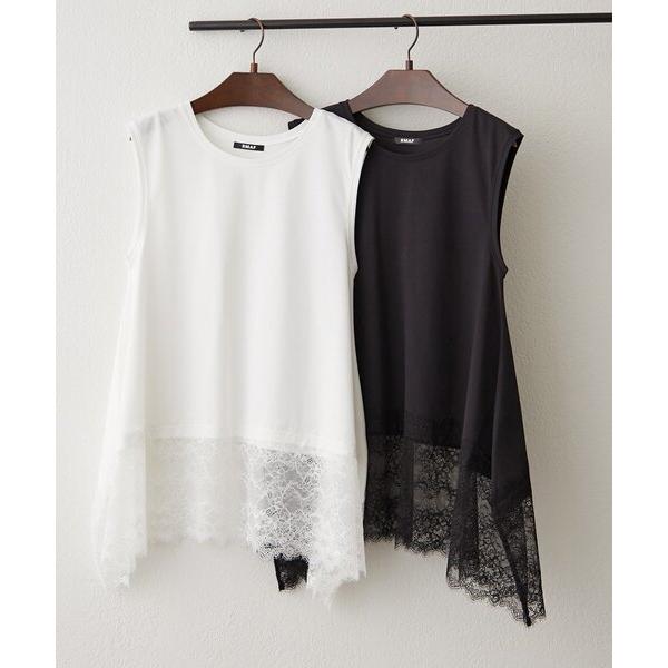 ZOZO問い合わせ番号:104959756ショップ:RMAF，リマインドミーアンドフォーエバーブランド:Remind me and forever，リマインドミーアンドフォーエバー商品名:裾レースノースリプルオーバーカテゴリ:トップス&gt...