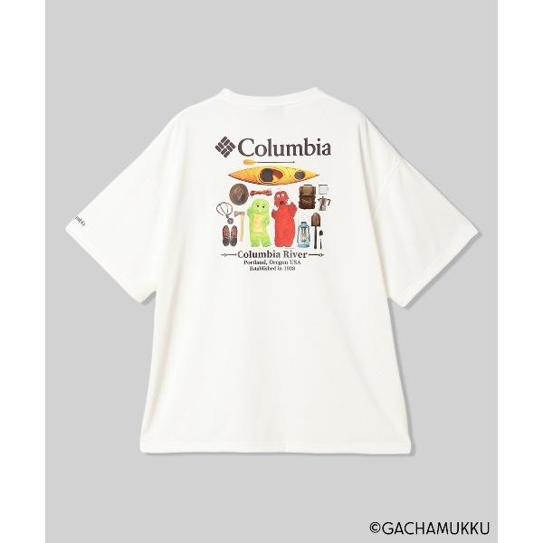 ZOZO問い合わせ番号:104960732ショップ:Columbia，コロンビアブランド:Columbia，コロンビア商品名:ガチャピン・ムック Columbia/ リーディコーブガチャムクグラフィックショートスリーブTシャツ /コロンビア...